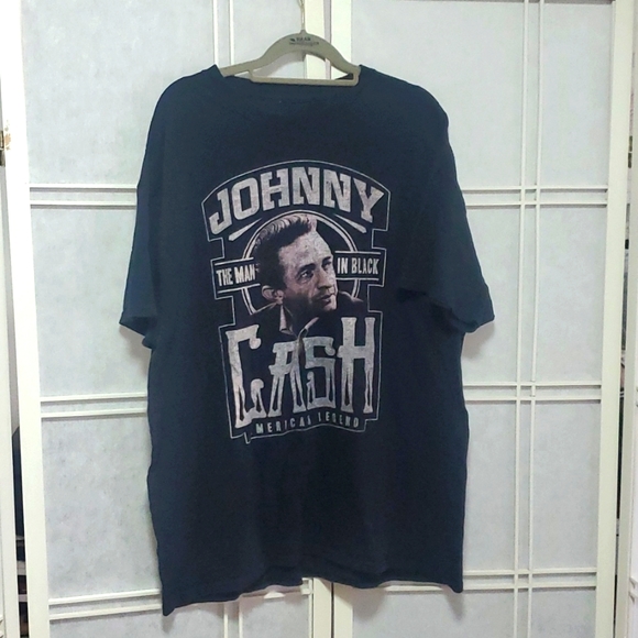 Johnny Cash | Shirts | Johnny Cash The Man In Black Tee | Poshmark
